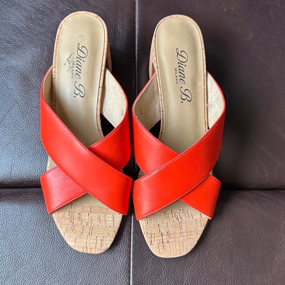 Shoes | Diane B Womens Orange Sandals | Poshmark
